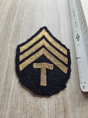 WW2 US Army Technician 4th Grade Rank Sleeve Insignia Woven Patch | eBay