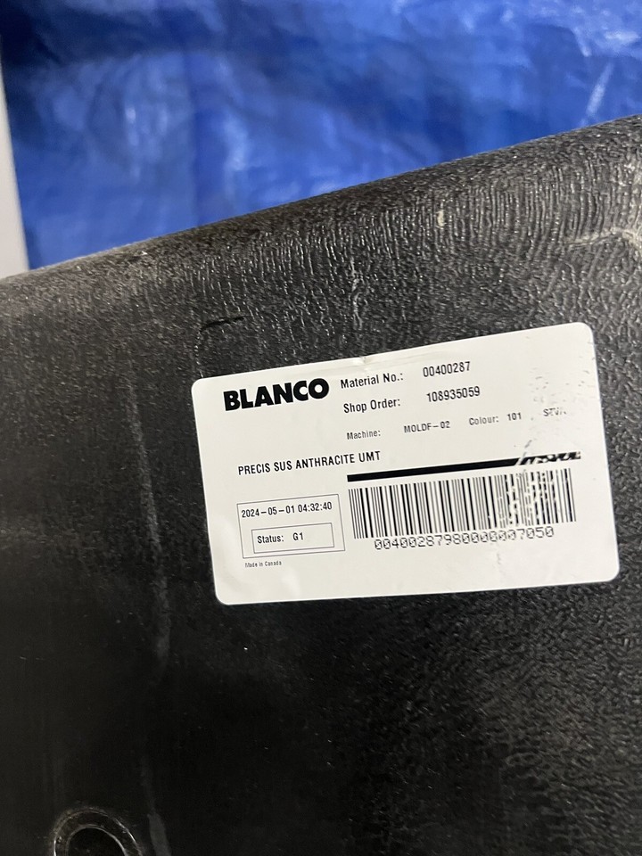 Blanco 440149 Precis Super Single Bowl: Anthracite Undermount Kitchen ...