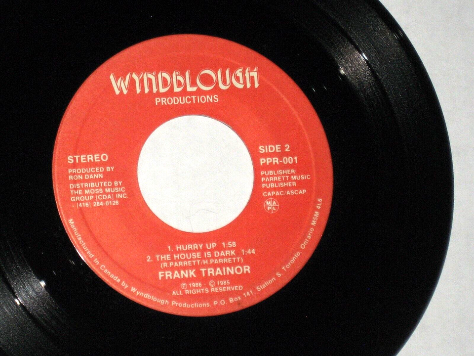 45rpm FRANK TRAINOR rhonda the reindeer WYNDBLOUGH PPR-001 nice SEE ...