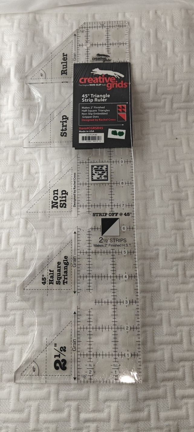 Creative Grids 45 Degree Triangle Ruler CGRSR45 | eBay