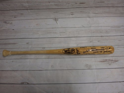 Minnesota Twins 2002 Team Signed LS Doug Mientkiewicz Game Bat (BAT39 ...