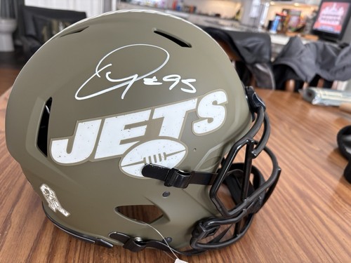 QUINNEN WILLIAMS Signed New York Jets full size AUTHENTIC STS Helmet ...