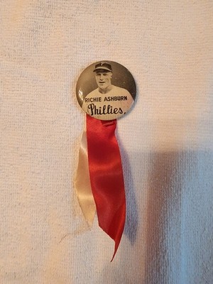 Richie Ashburn Philadelphia Phillies Vintage 1950s Baseball Pin with ...
