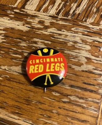 Vintage Baseball Pin Original Cincinnati Red Legs CRANE Potato Chip ...