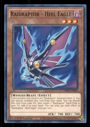 Yugioh Raidraptor #PHRA-EN004 Phantom Rage LP | eBay