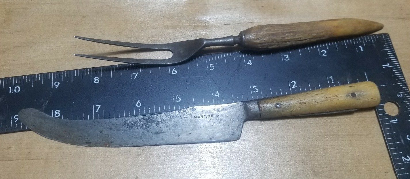 Primitive Civil WAR Era 2 PRONG FORK / Knife muzzleloader Blackpowder ...