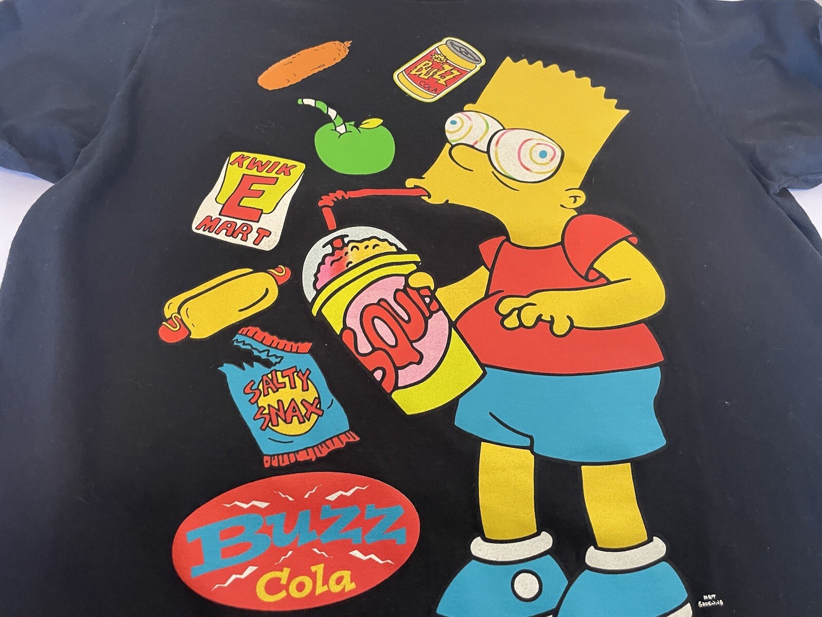 The Simpsons Bart Simpson Tee Shirt Mens Large Buzz C… - Gem