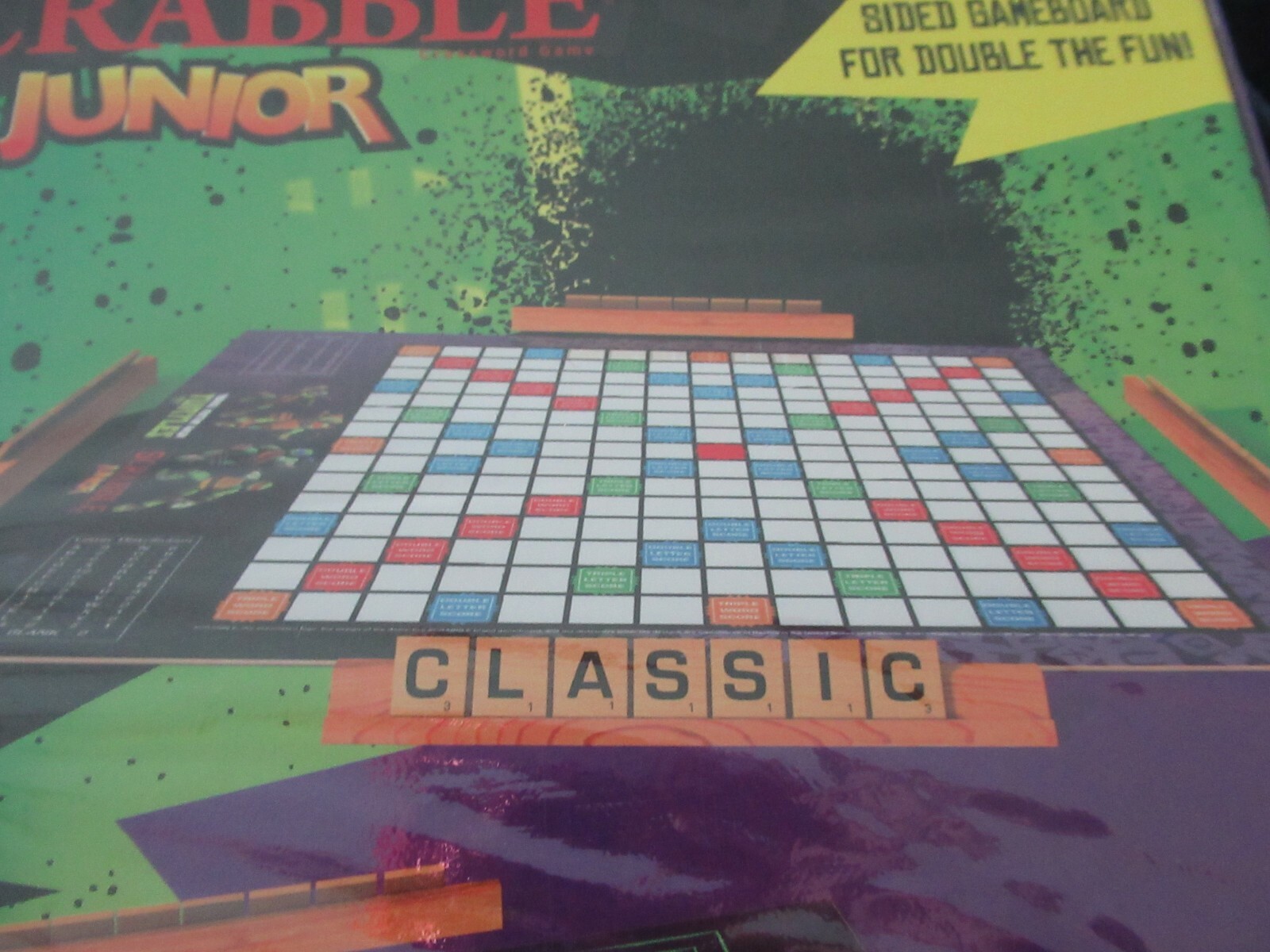 Teenage Mutant Ninja Turtles Scrabble Junior Game-Grow With Me 2-Sided ...