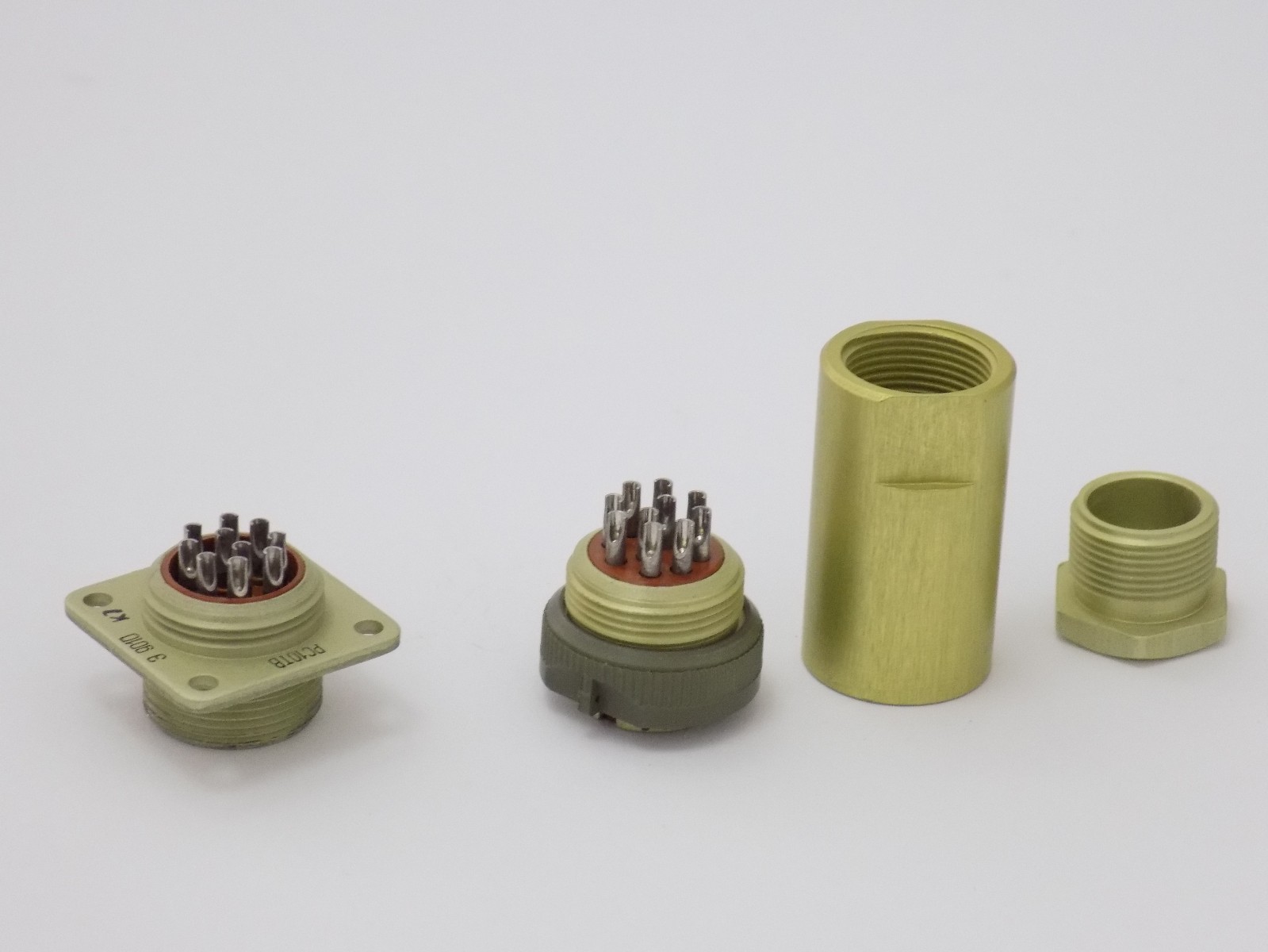 10 Pin RS10TV USSR Military Stat Circular Thread Connector, M + F Set ...