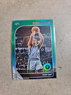 Rudy Gay 2019-20 Hoops Premium Stock Green Holo #173 | eBay
