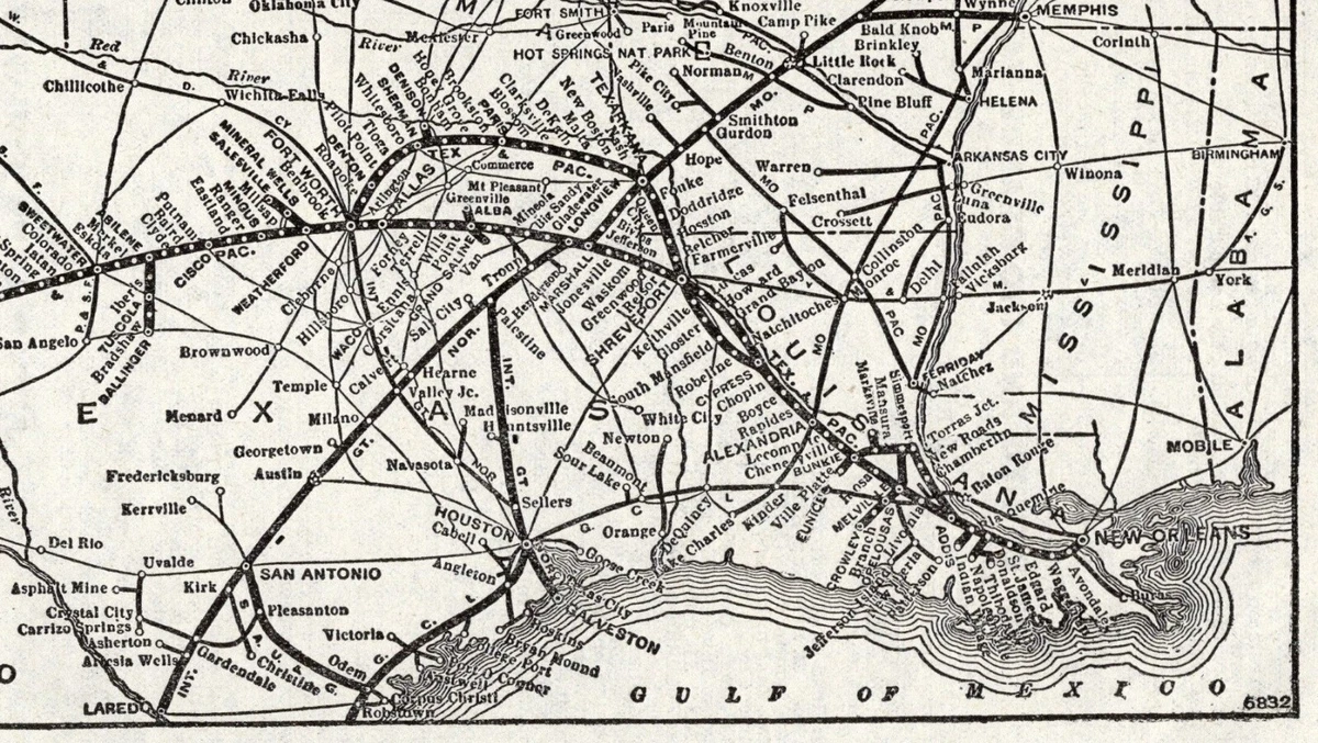 Texas Railroad System Maps