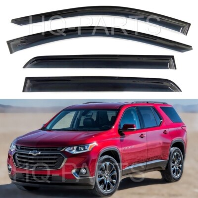 For 18-23 Chevy Traverse Smoke Tint Window Visors Sun Wind Rain Guard ...