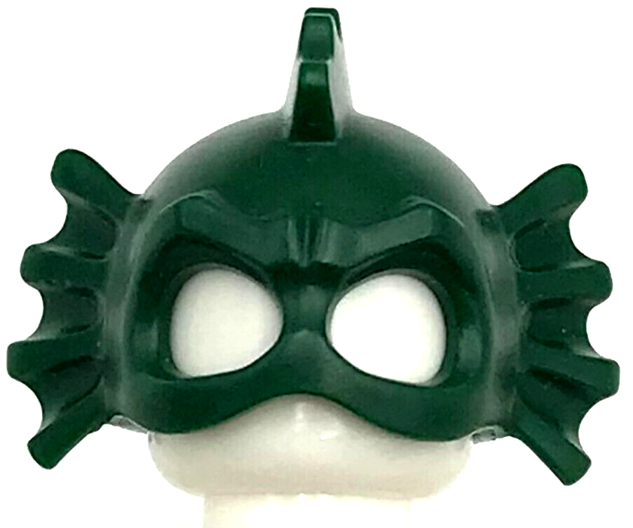 Lego New Dark Green Minifigure Headgear Head Cover Swamp Creature Piece ...