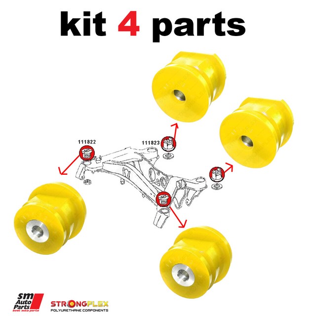 MERCEDES Rear Subframe Polyurethane Bush Kit Sport 2013512842 ...