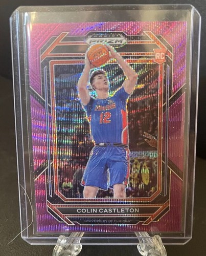 2023-24 Panini Prizm Draft Picks Colin Castleton Purple Wave #45 Rookie ...