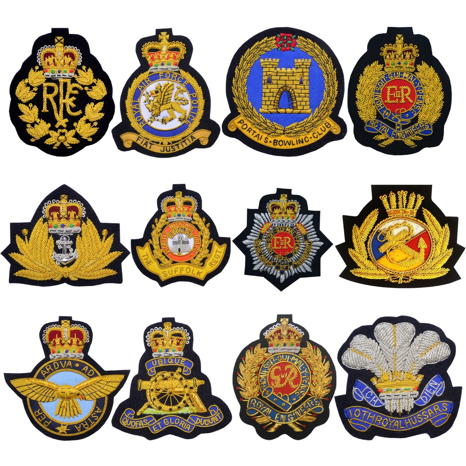 British Air Force Navy Merchant Royal Engineers REME Blazer Badge ...