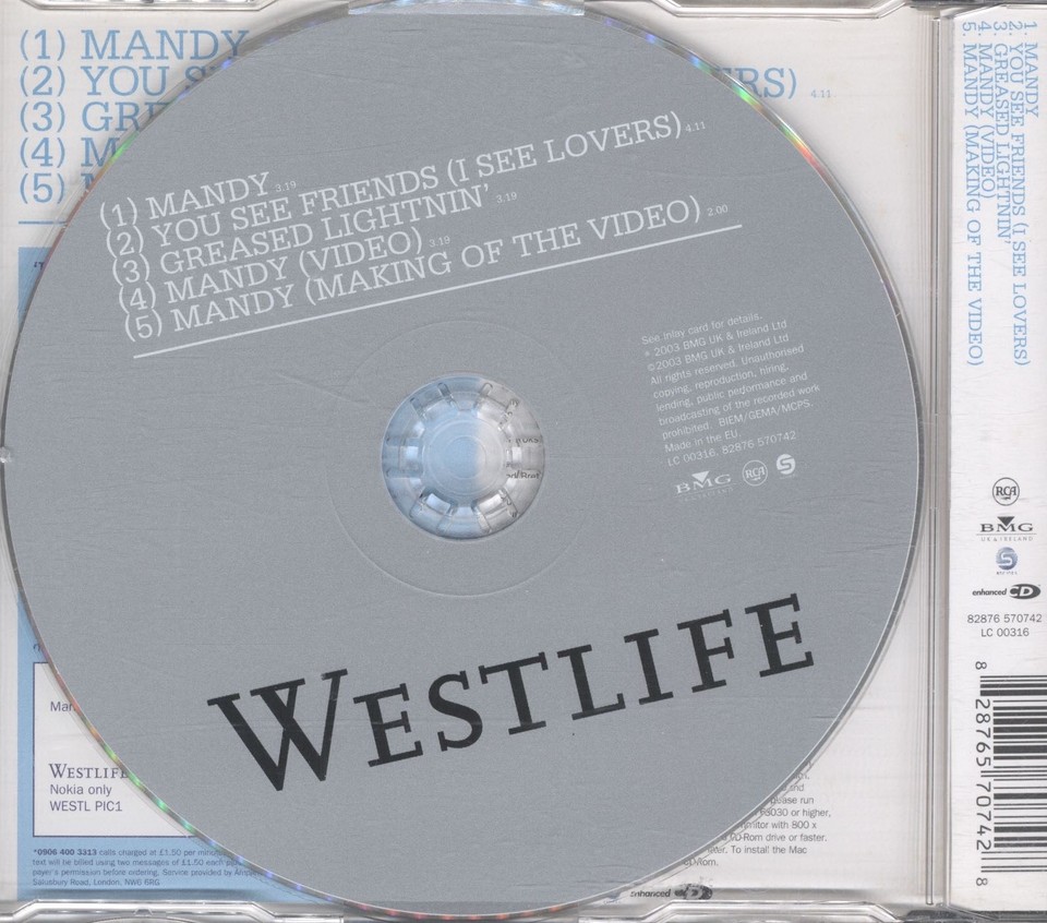 Westlife - Mandy CD Single vgc | eBay