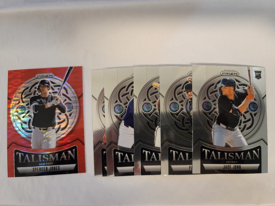 2025 Panini Prizm Talisman Lot (6)–Spencer Jones /399 Red Pulsar ...