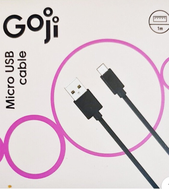 GOJI G1MICWH20 USB to Micro USB Cable - 1 m NEW mc144 5017416781886| eBay