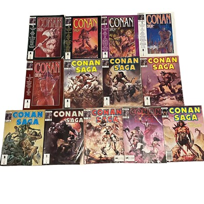 CONAN SAGA Magazine Lot of 13 Marvel Comics Various Issues #4-37 1987 - 1990 | eBay