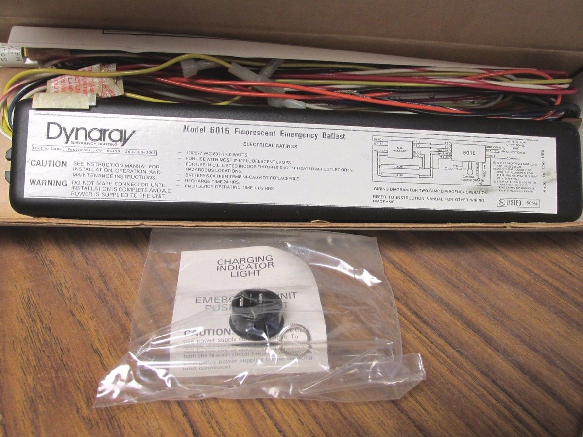 Two Fixtures Fluorescent Emergency Ballast