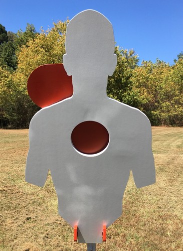 AR500 Combatant Steel Hostage Reactive IDPA Shooting Target 3/8 16x30 ...