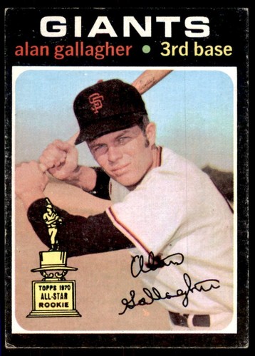 1971 TOPPS ALAN GALLAGHER SAN FRANCISCO GIANTS #224 | eBay