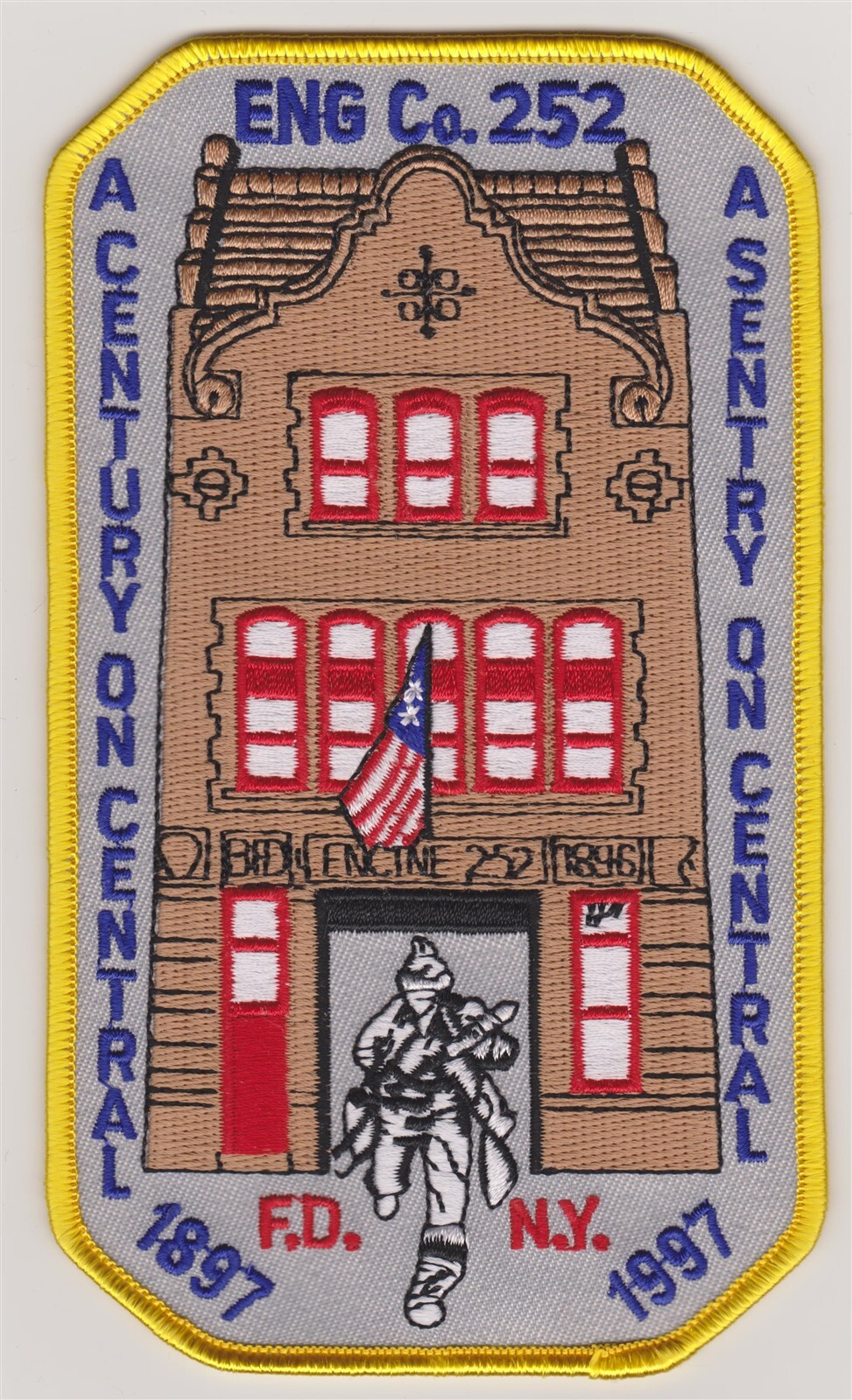 FDNY Engine Co. 252 A Century on Central 1897-1997 Iron On Fire Patch ...