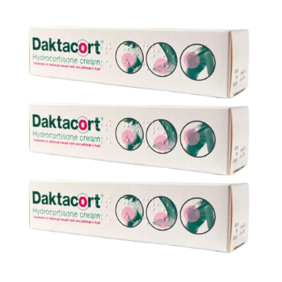 Daktacort Hydrocortisone Triple Action Antibacterial & Antifungal Cream ...