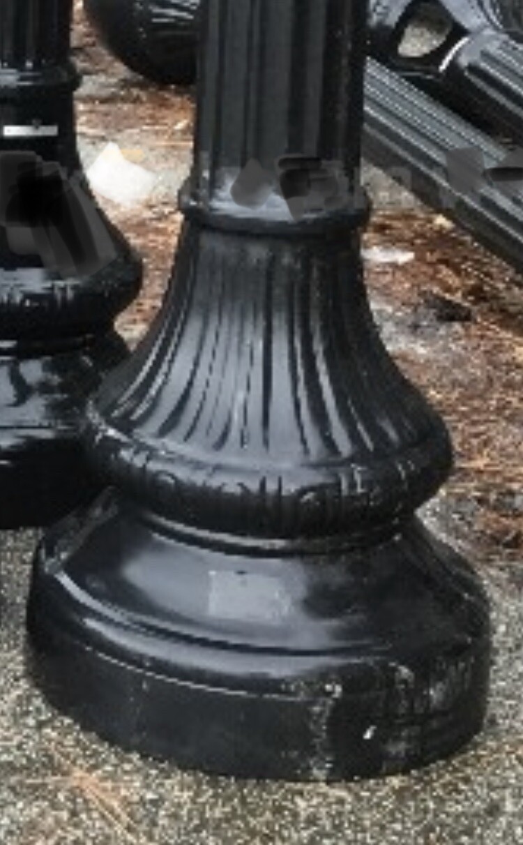 Vintage Fluted, Tapered Street Light Pole 14ft Tall Original, Can ...