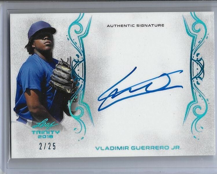 2018 Leaf Trinity Signatures VLADIMIR GUERRERO JR. Platinum Spectrum ...