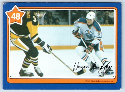 WAYNE GRETZKY (WITH STACKHOUSE) 1982-83 NEILSON'S GRETZKY 82-83 NO 48 ...