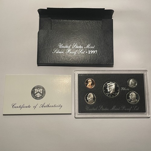 1997 Silver Proof Set U.S. Mint Original Government Packaging OGP COA | eBay