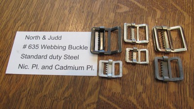 WEBBING BUCKLES North & Judd USA new 1/2" to 2" WEB BUCKLES Vintage ...