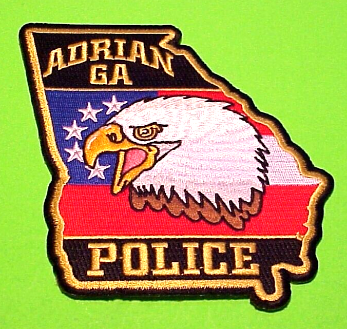 ADRIAN GEORGIA GA 5" ( STATE SHAPE ) POLICE PATCH FREE SHIPPING!!! | eBay