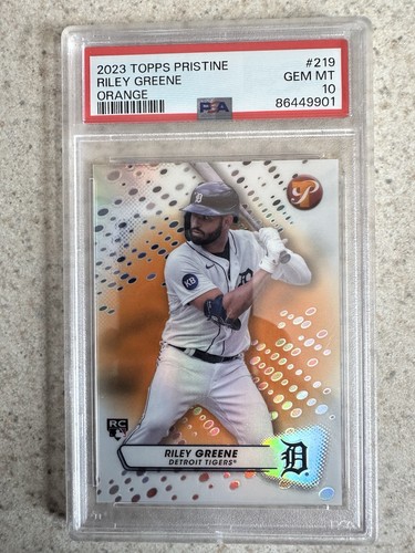 2023 Topps Pristine - Riley Greene #219 Orange Refractor /25 (RC) for ...