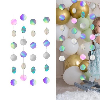4x Circle Hanging Garlands Streamer Kit Party Decorations Versatile ...