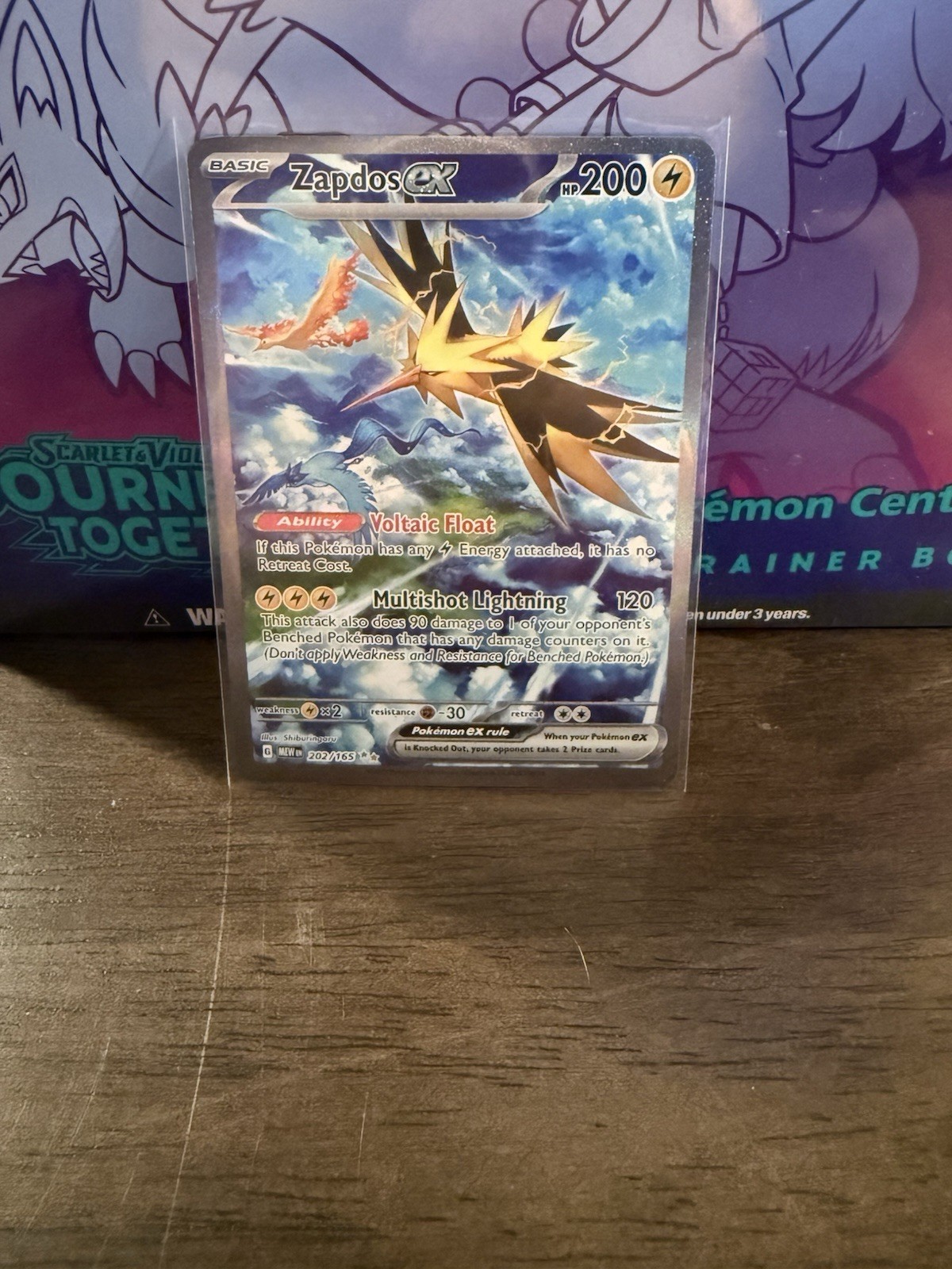 Zapdos ex 2023 Scarlet & Violet: 151 #202/165 Special Illustration Rare ...