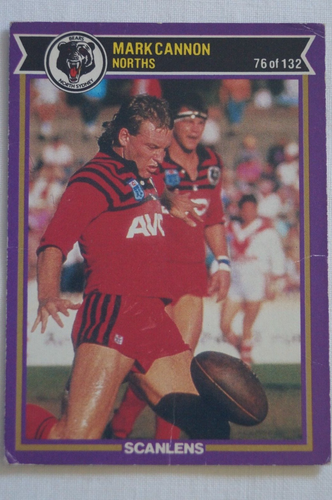 NRL Rugby League Vintage 1987 Scanlens Card North Sydney Bears Mark ...