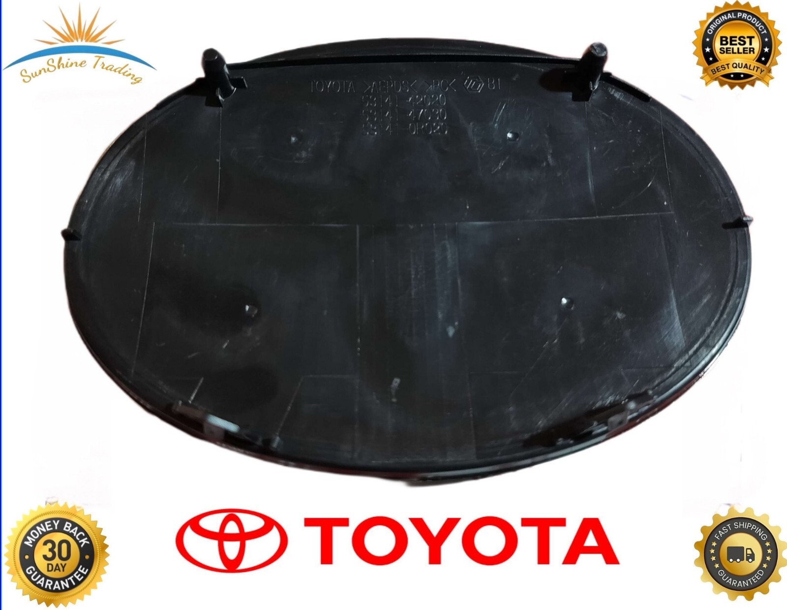 TOYOTA AVALON HIGHLANDER RAV4 COROLLA C-HR RADAR EMBLEM BLACK 53141 ...