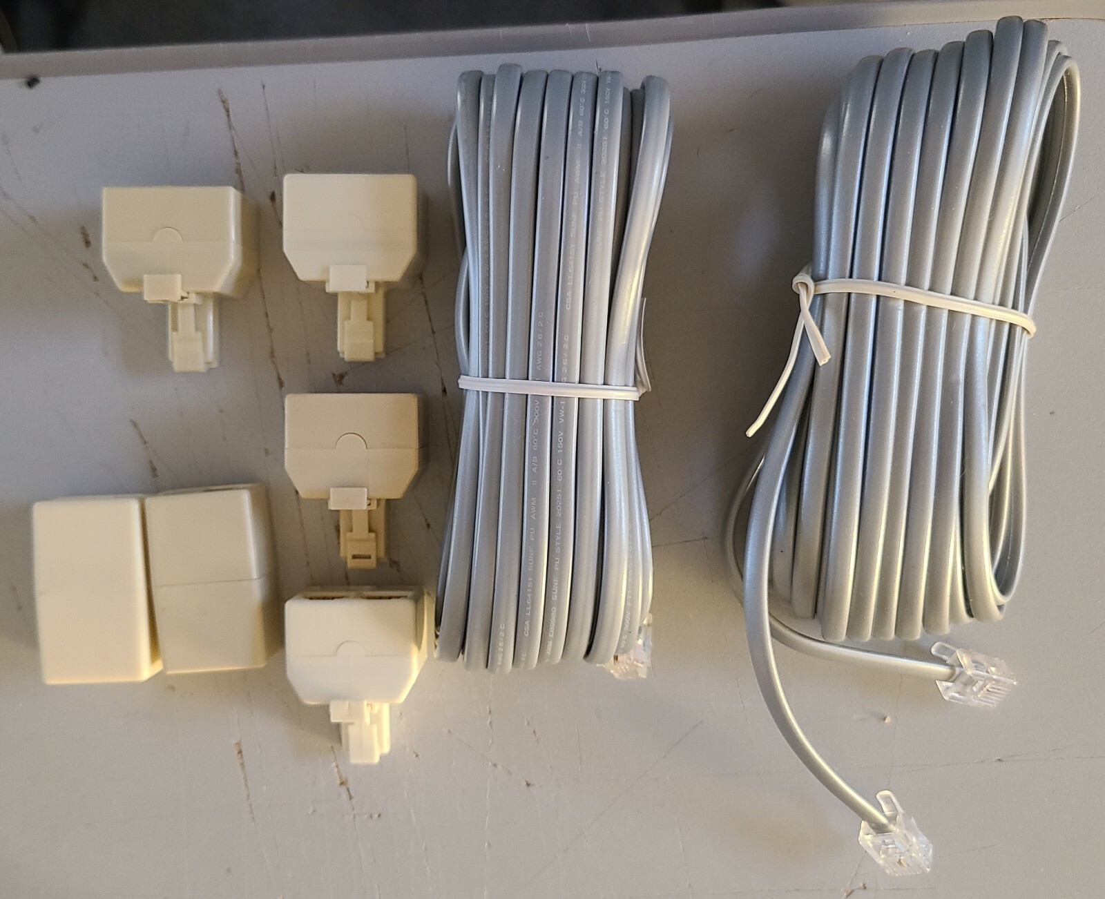 8 Pc Telephone cable & adapter lot Couplers Splitters cords | eBay