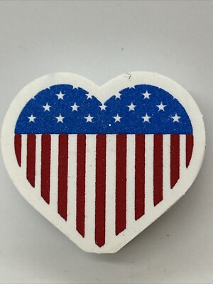 USA US Flag On A Heart Antenna Topper Pencil Topper Trump Pride MAGA | eBay