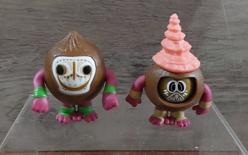 Kakamora Pirate Coconut Warrior Figure Moana Cake Toppers 2” 2pc Face ...