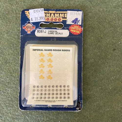 Warhammer 40k Imperial Guard Decals 8061J, Games Workshop | eBay