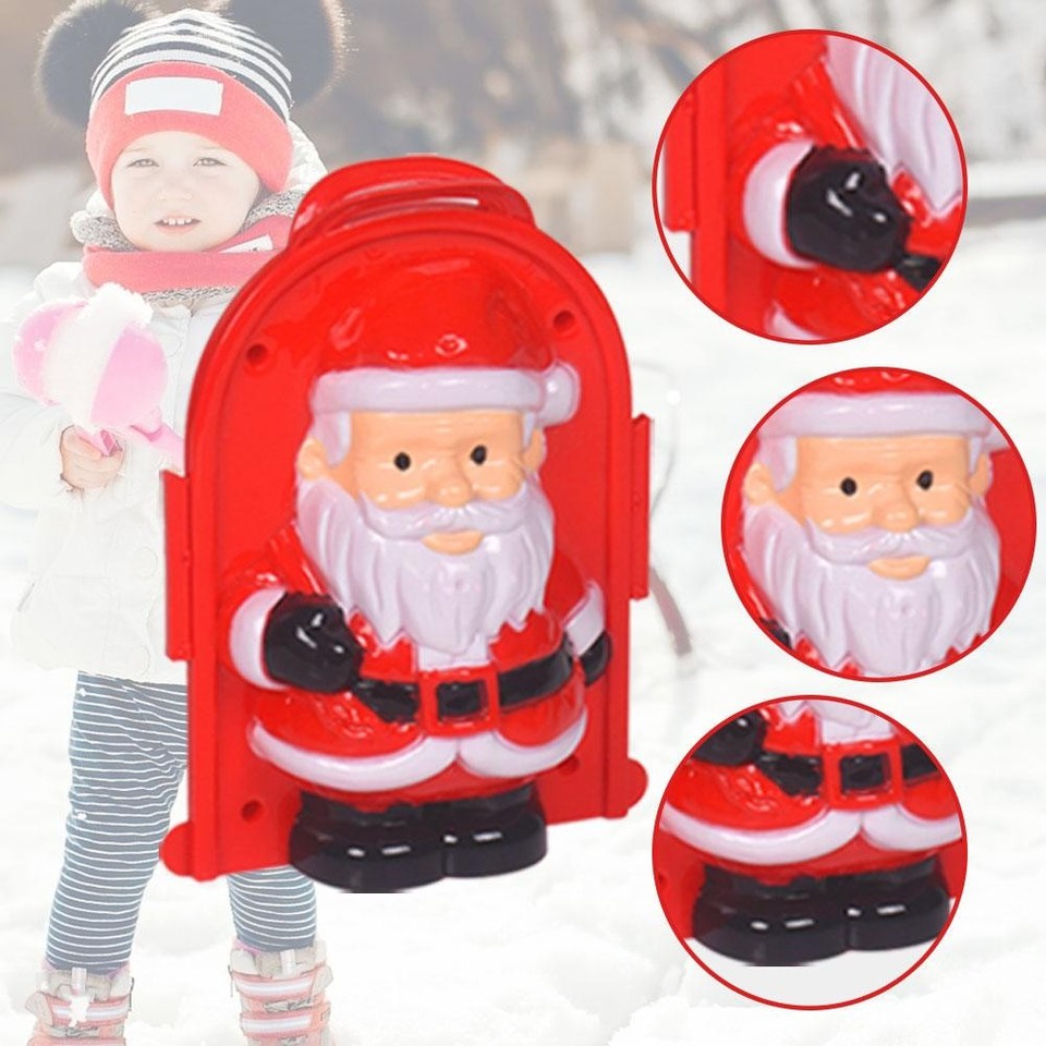 Plastics Santa Claus Snowball Maker Toy Christmas Tree Anti-slip Handle ...