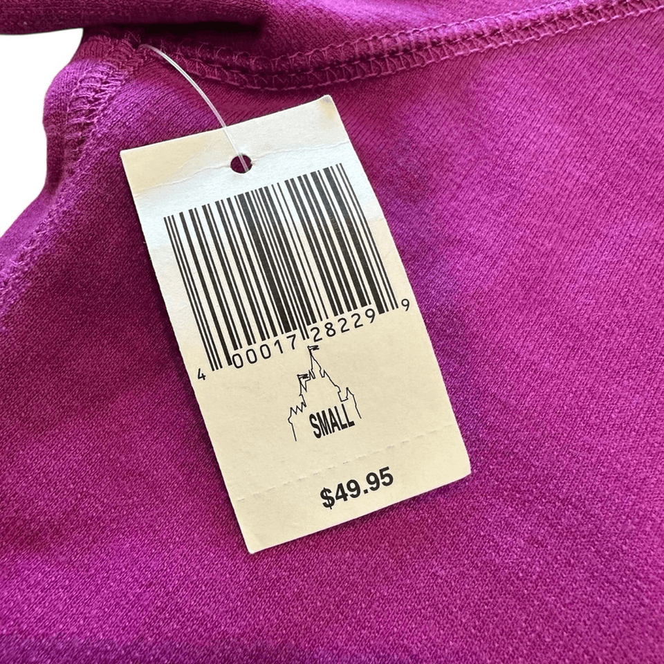 New Disneyland Walt Disney World Pink Y2K Style Zip Hoodie, Small ...