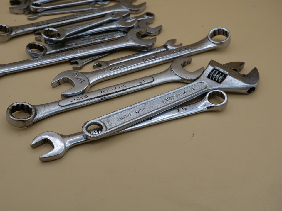 Lot Of Open Ended Wrenches and Combination Wrenches Mechanic Special ...