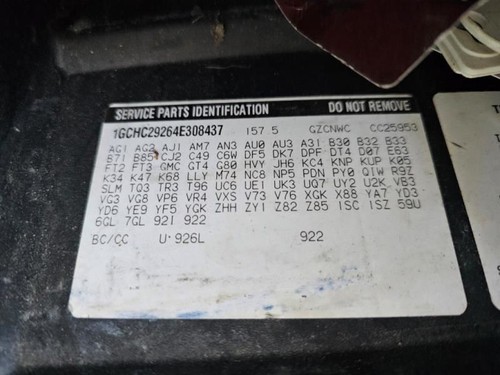 01-07 Sierra Silverado 2500 3500 6.6L Diesel Engine LLY Power Steering ...