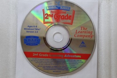 Reader Rabbit Personalized 2nd Grade Learning Adventure PC CD-ROM Disc ...