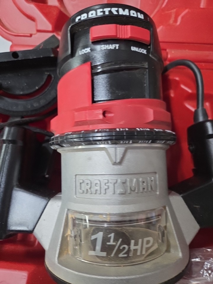 Sears Craftsman 1-1/2 hp Router, Model 315.175040, 25,000 RPM, w ...
